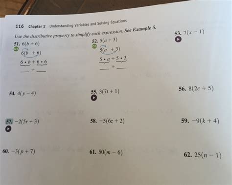 Solved Use The Distributive Property To Simplify Each Chegg