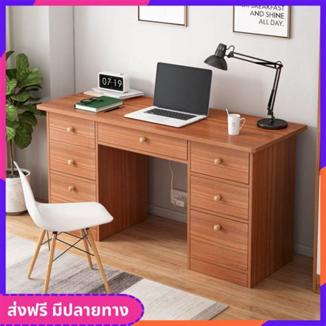 โต๊ะทํางาน โต๊ะเขียนหนังสือ Computer Office Desk โต๊ะทำงาน พร้อมเก้าอี้ ชุดโต๊ะทํางาน ประกอบง่าย