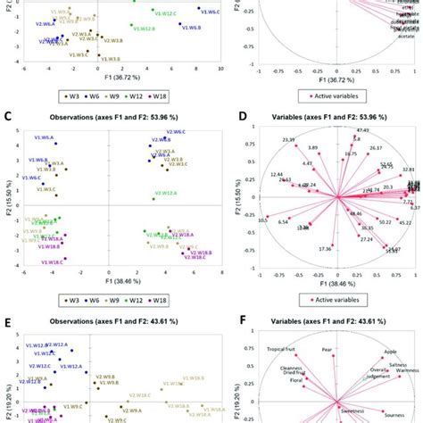 Principal Component Analysis For The Gc Ms Data A Observation Plot