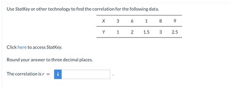Solved Use StatKey Or Other Technology To Find The Chegg Com