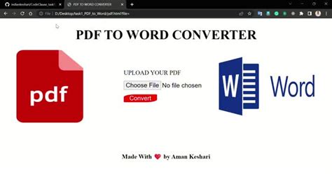 [video] aman keshari on linkedin task1 codeclause web developer internship project