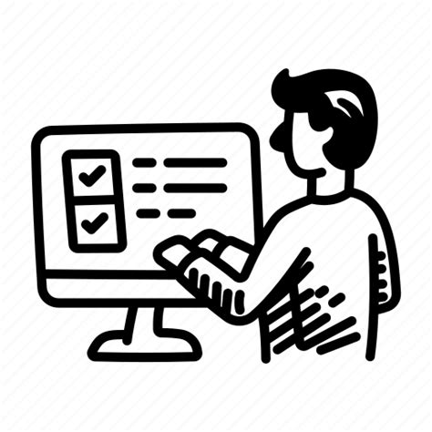 Online Survey Confirmation Validation Approval Authentication Icon Download On Iconfinder