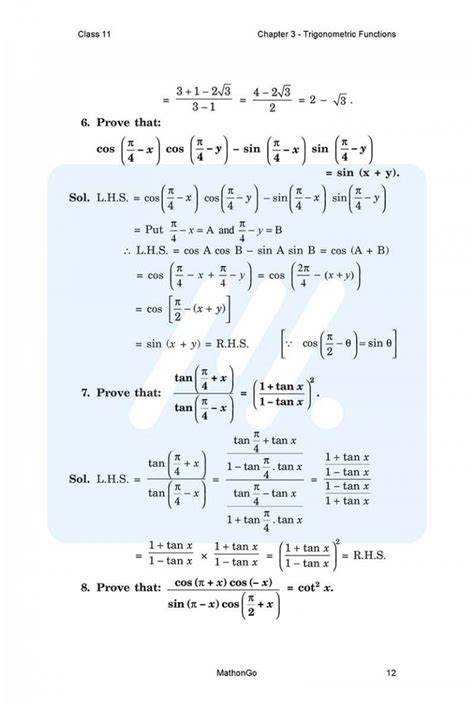 Ncert Solutions For Class 11 Maths Chapter 3 Exercise 3 3 Mathongo