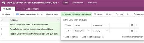 Use Gpt 4o In Airtable With No Code Integration