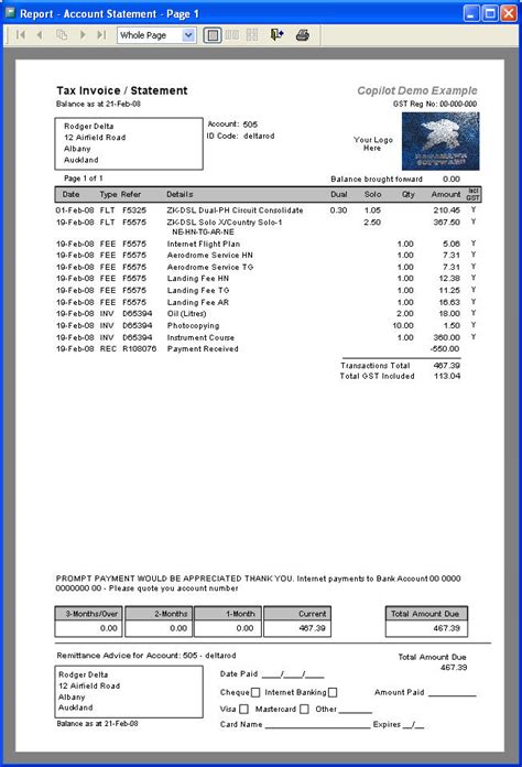 Datahawk Software Copilot System Flight Invoicing Functions