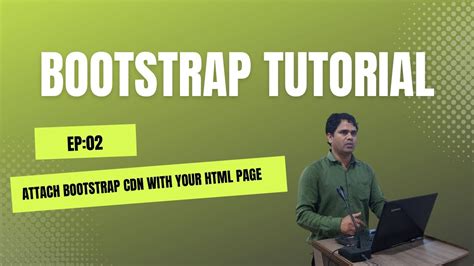 Bootstrap Cdn First Bootstrap Page Youtube