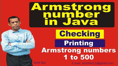 Armstrong Number In Java Checking And Printing Armstrong Number 1