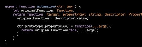Creating Extension Methods Using Typescript Hackernoon