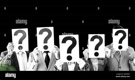 Image Of Question Marks Over People With Question Marks Instead Heads