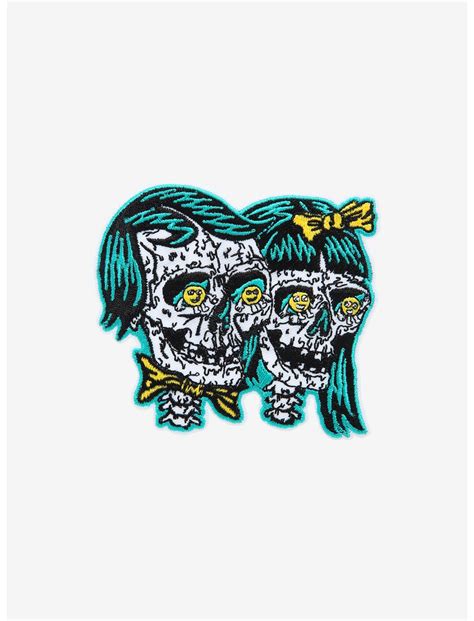 Skull Duo Patch Hot Topic Skull Duo Patch Hot Topic