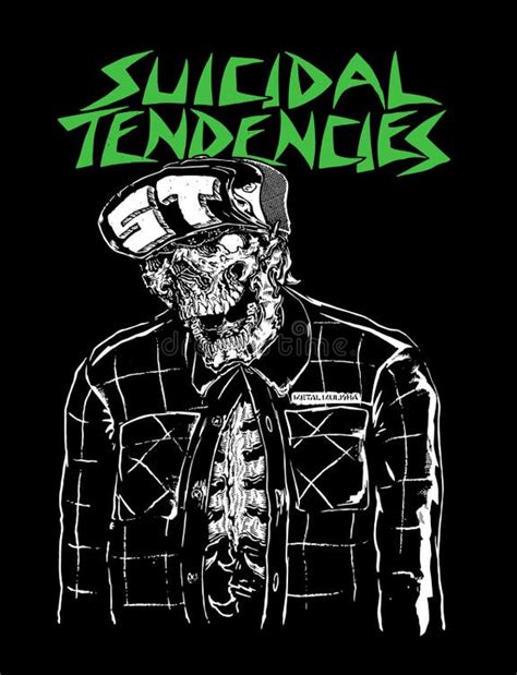 Suicidal Tendencies Band Vector Logo Design Stock Vector