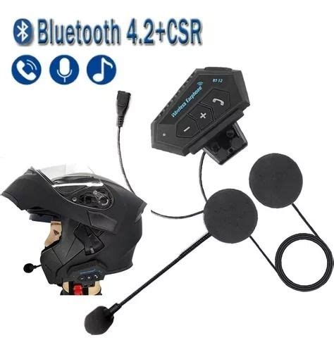 Intercomunicador Casco Moto Bluetooth Inalámbrico Manos Libres Los Novedosos