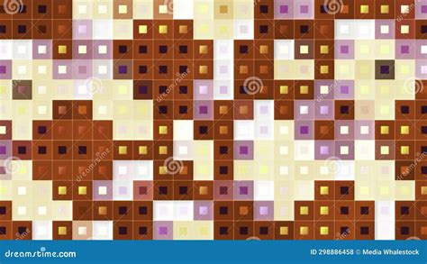 Colorful Computer Squares Blink And Appear Motion Colorful Squares