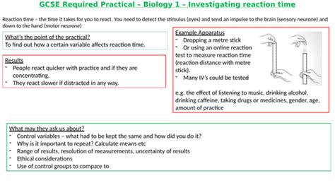 Biology Required Practical Summaries Aqa Combined Science Trilogy Papers 1 And 2 Teaching