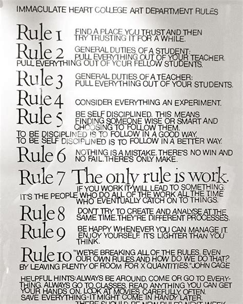 Good Rules For Artists And Makers From Sister Corita Kent Kent Art