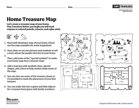 Home Treasure Map Craft Activity
