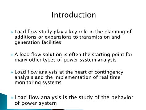 Load Flow Analysis Of 132 Kv Substation Using Etap Pptx