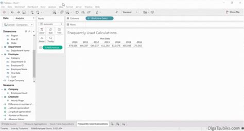 10 Frequently Used Tableau Calculations The Most Used Functions Olga Tsubiks