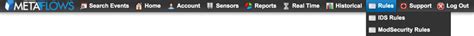 Rules Management Interface The Metaflows Security System Documentation