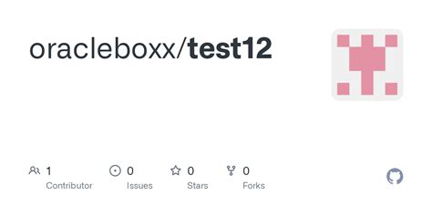 Github Oracleboxxtest12