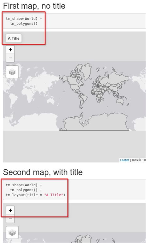 Problem With Map Titles In Interactive Mode In Knitted Markdown To Html · Issue 441 · R Tmap