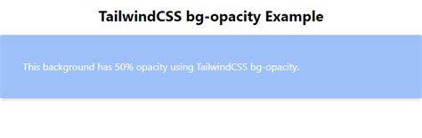 Tailwind Css Bg Opacity Not Working In React Geeksforgeeks