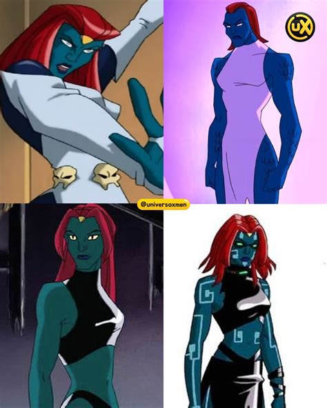 Universo X Men As Faces Da Mystique Em X Men Evolution Facebook