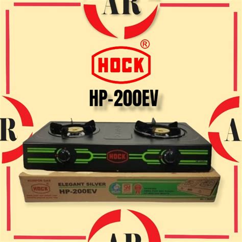 Jual Kompor Gas Hock Hp 200 Ev Mata 2 Teplon Hitam Shopee Indonesia