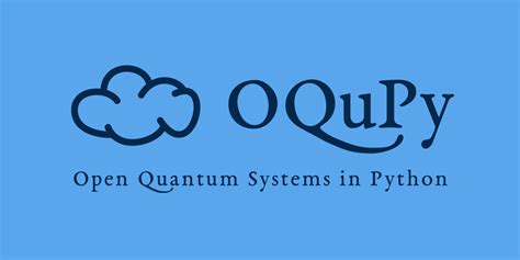 GitHub TempoCollaboration OQuPy A Python Package To Efficiently Simulate Non Markovian Open