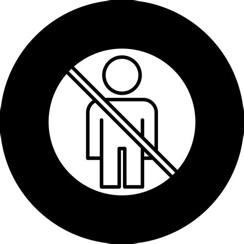 Restricted Area Vector Icon Style 22621963 Vector Art At Vecteezy