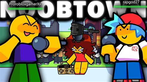 Friday Night Funkin Noobtown Fnf Mods [roblox] Youtube