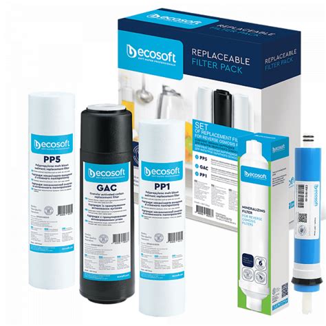 Річний запас картриджів Ecosoft для фільтра зворотного осмосу Ecosoft Standard Pro купити за