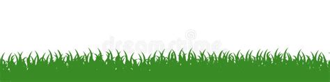 Vector Green Grass Silhouette Grass Repeating Background Green Grass