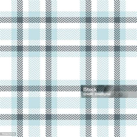 섬유 디자인에 대 한 파란색과 흰색 원활한 헤링 본 체크 격자 무늬 패턴 벡터 0명에 대한 스톡 벡터 아트 및 기타 이미지