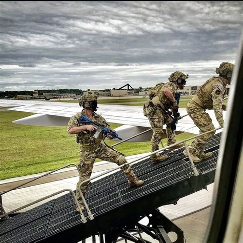 Fbi Hrt Operators Conducting A Training Exercise Simulating A Hijacked