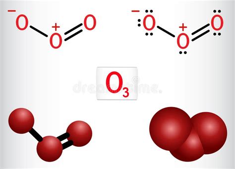 Ozon En Zuurstof Atoom En Molecule Vector Illustratie Illustration Of Molecuul Element 22820034