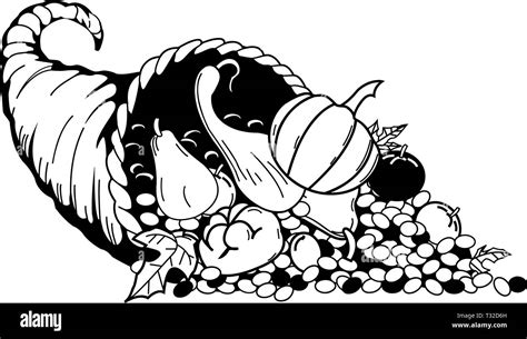 Cornucopia Clipart Black And White Moms Frugal Color Me