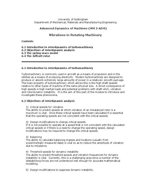 Understanding Critical Components Of Rotating Machinery An Introduction To Rotordynamics