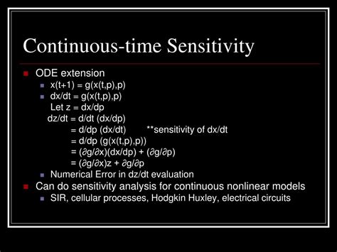 Ppt Performing Sensitivity Analysis For Ecological Models Powerpoint Presentation Id 3719056