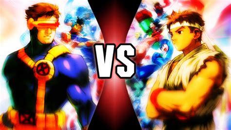 Cyclops Vs Ryu Marvel Vs Capcom Death Battle Fan Trailer Youtube