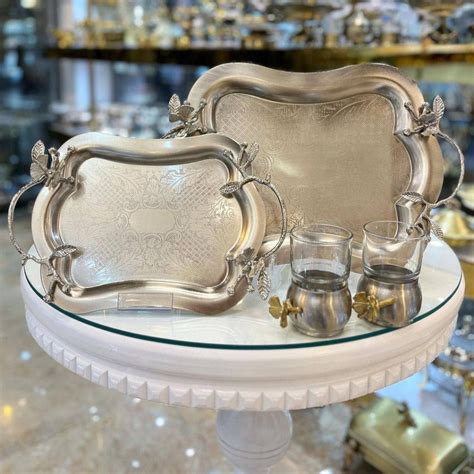 خرید و قیمت سینی پذیرایی نیکل ترب