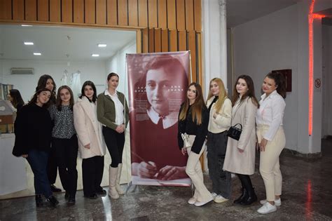 Изложба Ана Франк Историја за денес СОУ „Јосиф Јосифовски“ Гевгелија