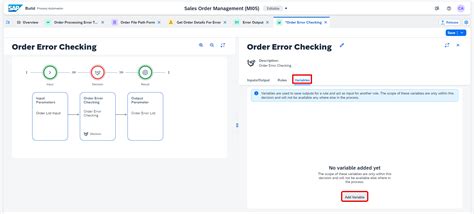 Use List As An Inputoutput For Decision Artifact In Sap Build Process