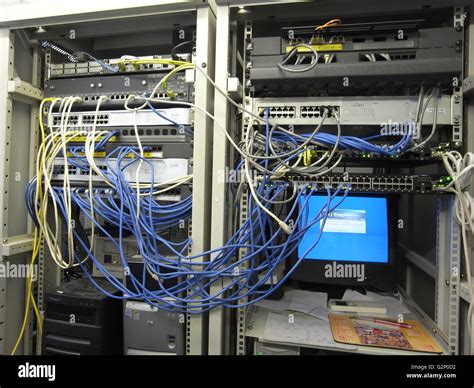 Computer Server Cable Host Port Internet Hack Hacker Connect Small Room Terminal Business Office