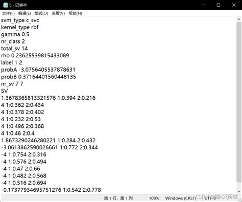 Libsvm获得决策函数模型libsvm导出公式 Csdn博客