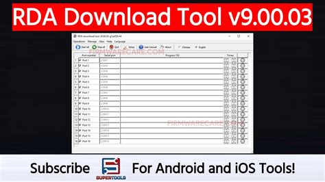 rda download tool v9 00 03 android smartphone rda android
