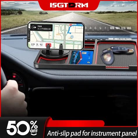 다기능 자동차 미끄럼 방지 매트 자동차 전화 홀더 끈적한 미끄럼 방지 대시 폰 마운트 실리콘 대시보드 자동차 패드 매트 Aliexpress