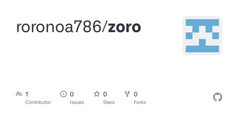 GitHub Roronoa786 Zoro