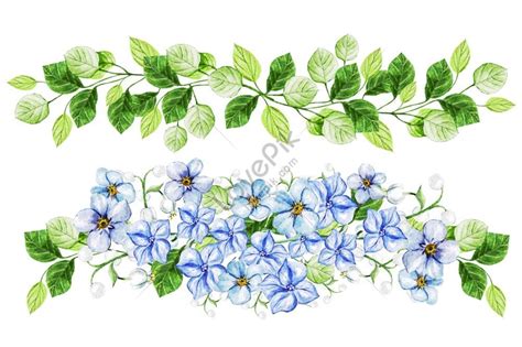 인사말 카드 그림 사진에 대한 웨딩 장식 요소에 대한 꽃다발에 Illustrationblue 물망초 꽃 사진 무료 다운로드 Lovepik