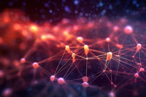 Premium Ai Image Network Connection Background